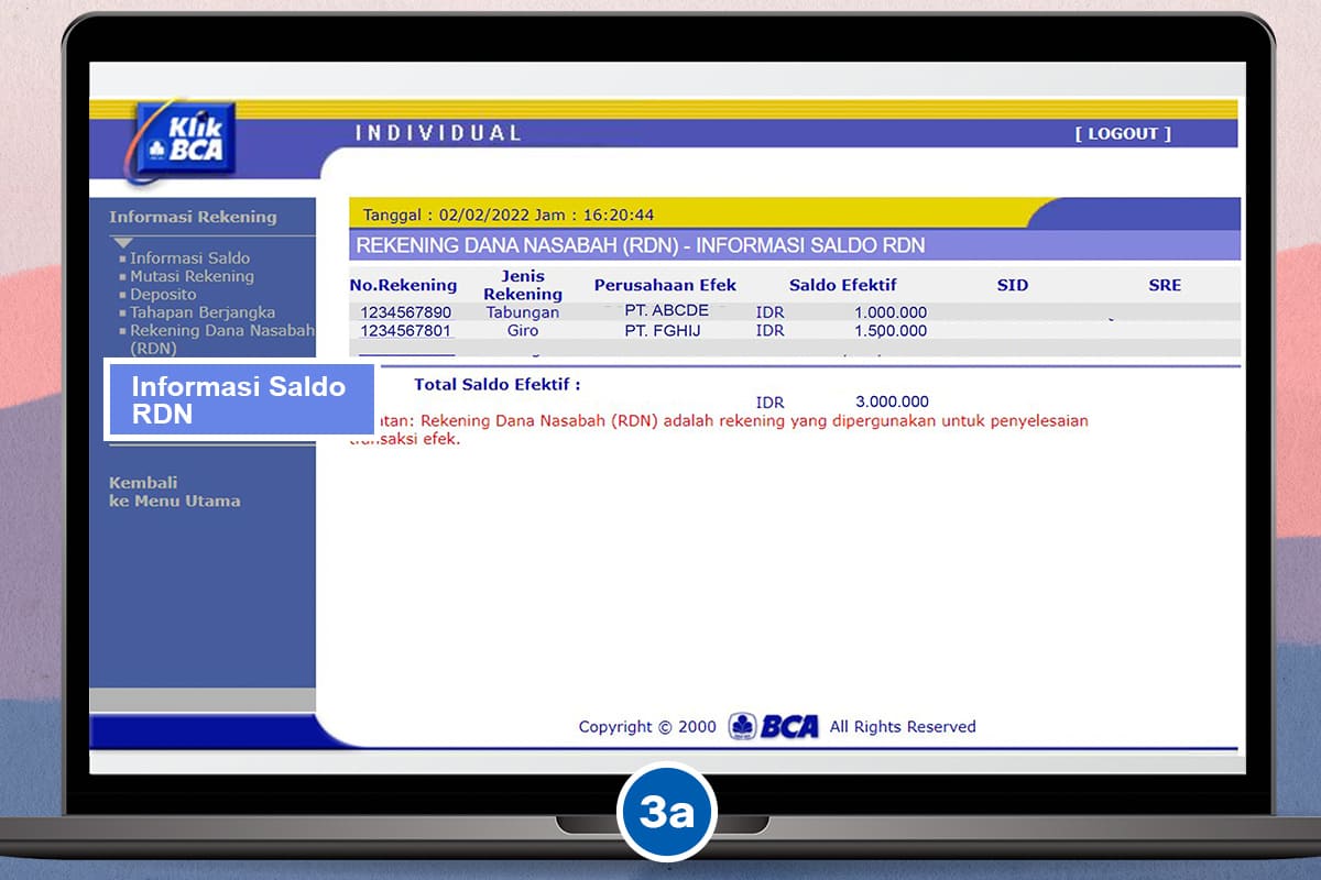 BCA - Monitoring RDN dan Informasi Saldo Efek Makin Mudah Lewat e-Banking BCA